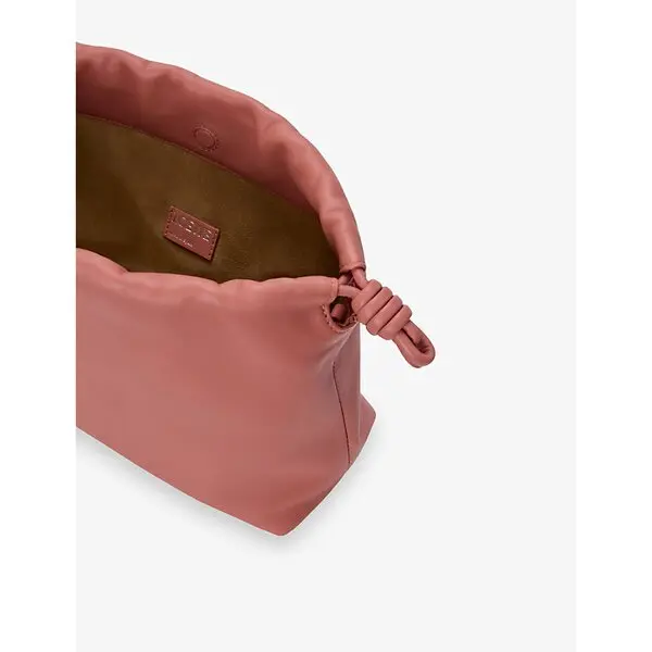Loewe Flamenco Medium Leather Clutch Bag - Blush