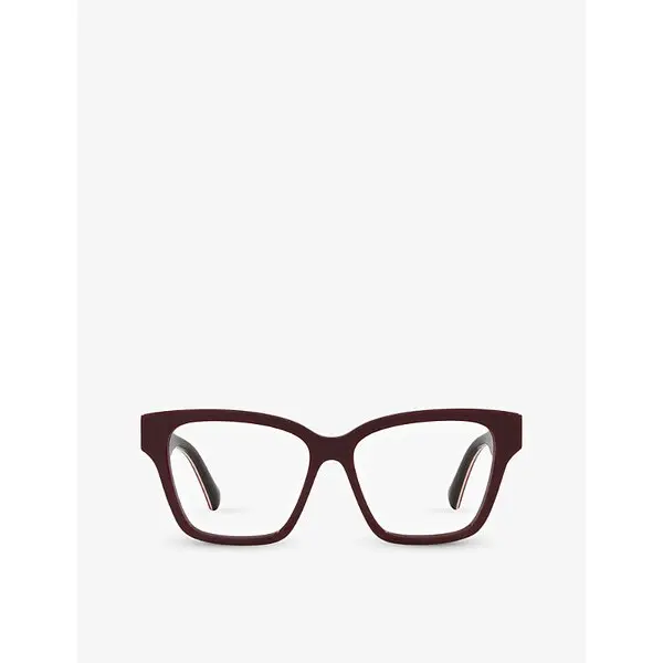 Gucci Gg1302o Square-frame Acetate Eyeglasses - Gold
