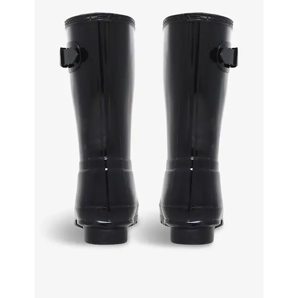 Hunter Original Short Gloss Wellington Boots - Black