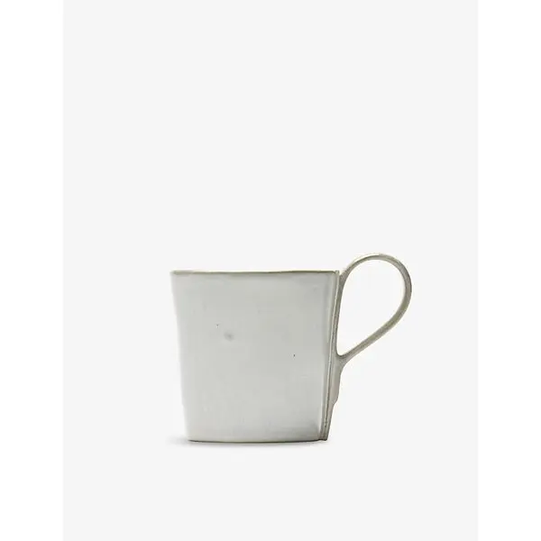SERAX La Mère Venetian-handle Stoneware Coffee Cup 6.5cm - White