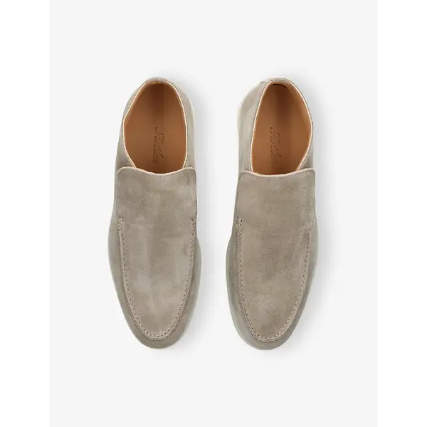 AURELIEN City Suede Loafers - Grey/light