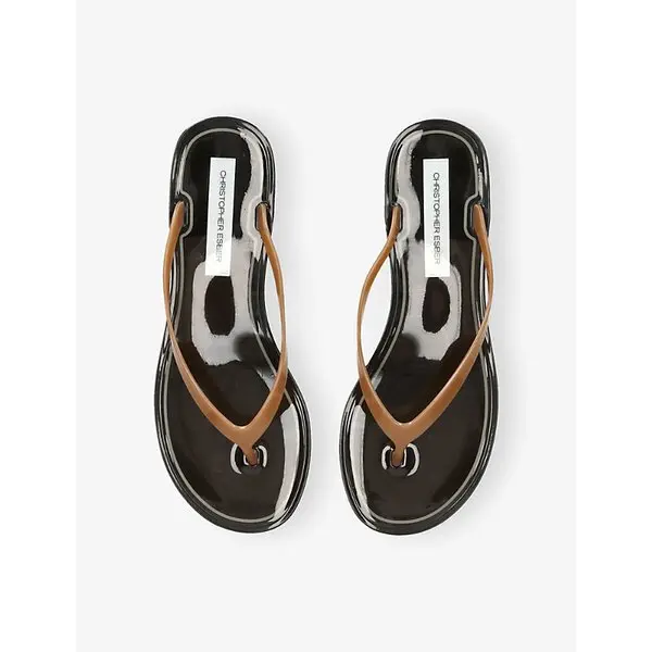 Christopher Esber Pvc Flip Flops - Black/comb