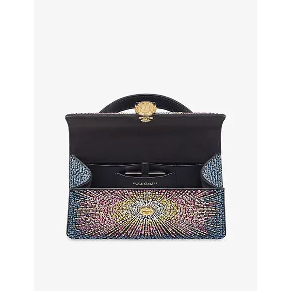 BVLGARI Serpenti Pallini Mini Top-handle Bag - Multicolor
