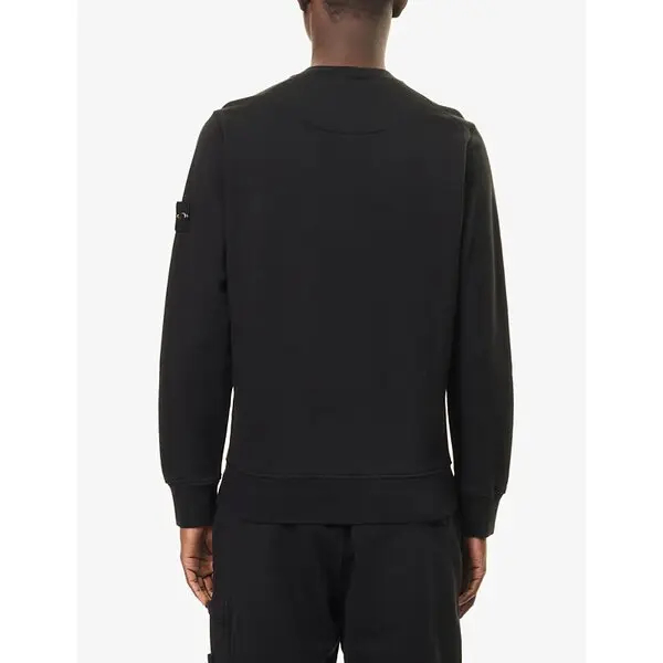 Stone Island Cotton-jersey Sweatshirt - Black