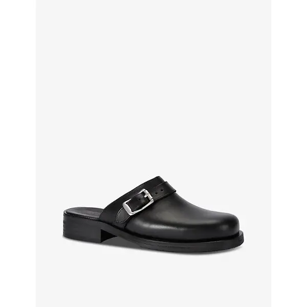 Our Legacy Camion Leather Mules - Black