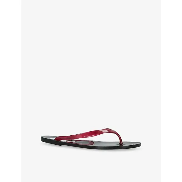 Christopher Esber Jo Pvc Flip Flops - Red/dark