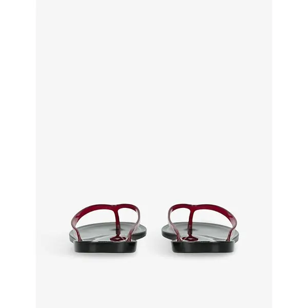 Christopher Esber Jo Pvc Flip Flops - Red/dark