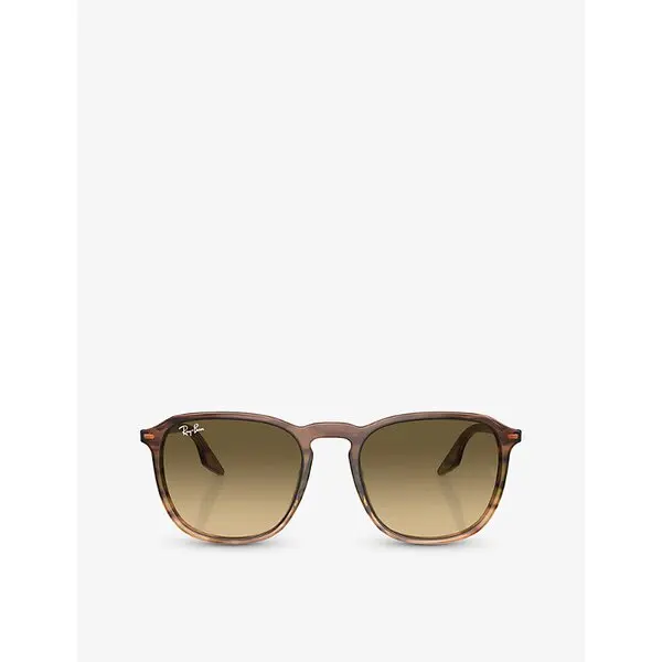 Ray-ban Square-frame Crystal Sunglasses - Brown