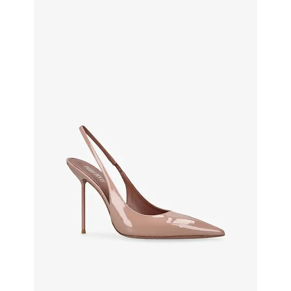 Paris Texas Lidia 105 Patent-leather Slingbacks - Blush