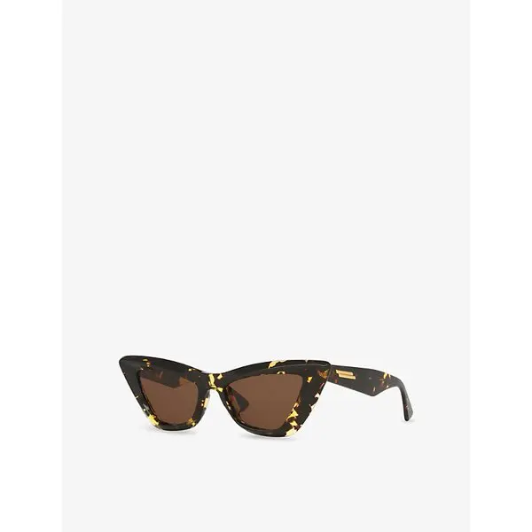 Bottega Veneta Cat-eye Tortoiseshell Sunglasses - Brown
