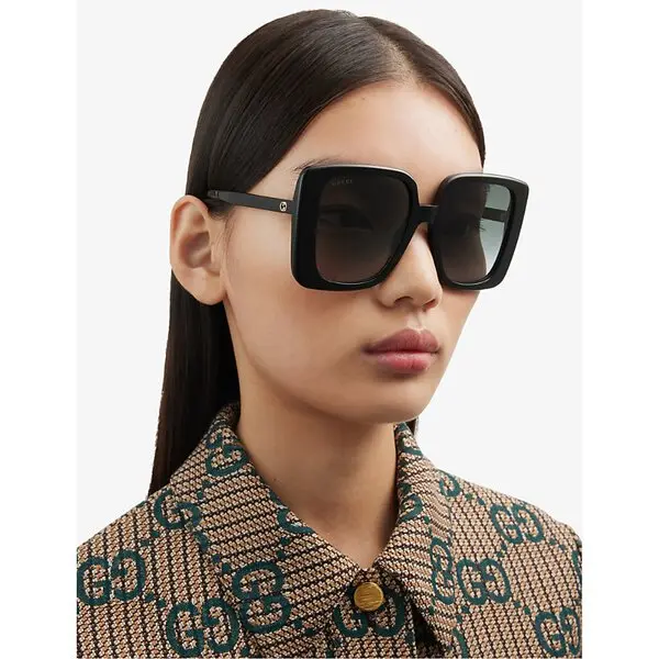 Gucci Square-frame Acetate Sunglasses