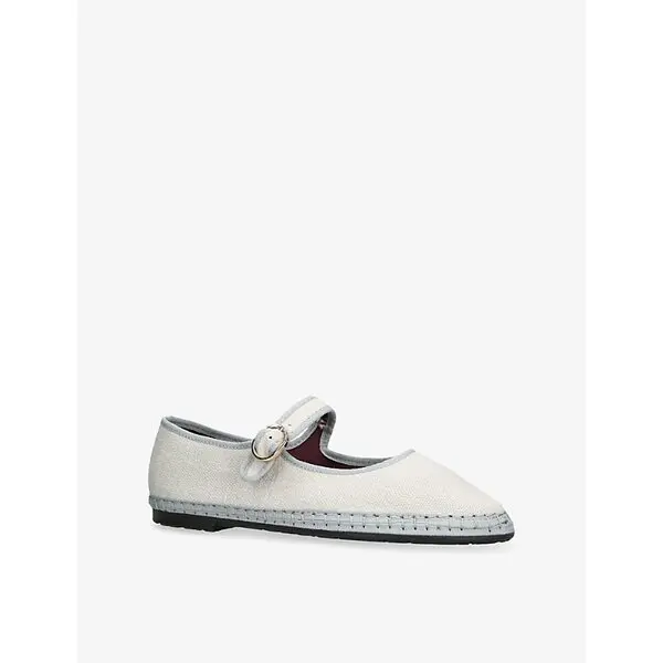 FLABELUS Dalloway Linen Ballet Flats