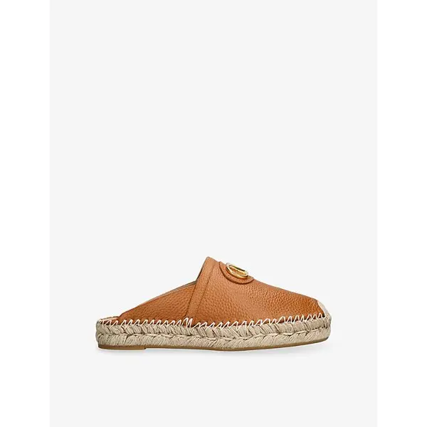 Valentino Garavani Leather Espadrille Mules