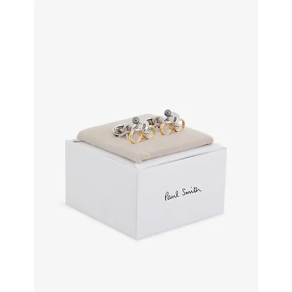 Paul Smith Racing Bicycle Copper And Zinc Cufflinks