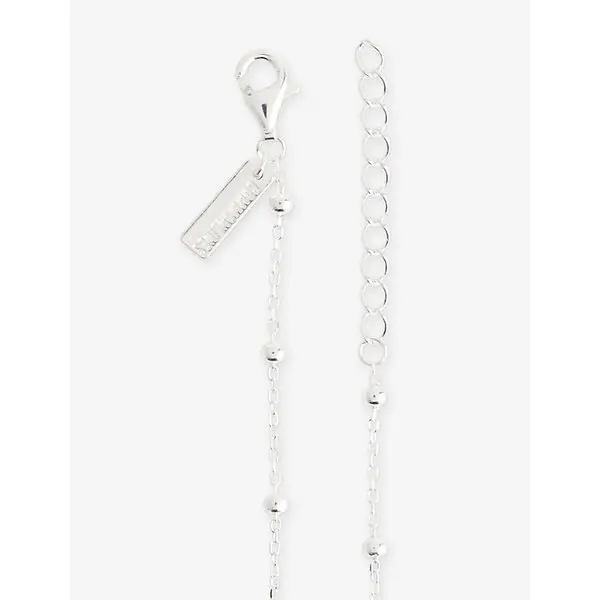 COMMONLINES Sterling Studded Cross Chain Bracelet