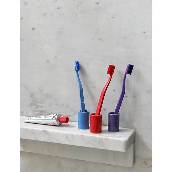 HAY Cylindrical Stoneware Toothbrush Holder