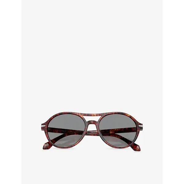 Giorgio Armani Round Frame Acetate Sunglasses
