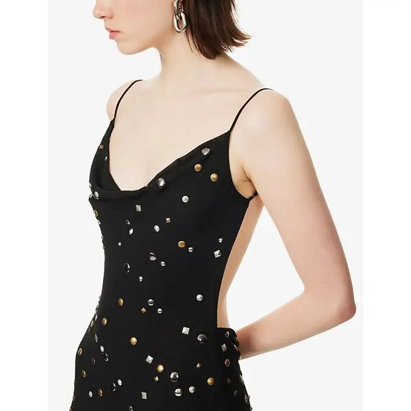 JADED LONDON Studded Woven Mini Dress