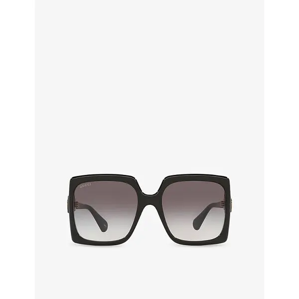 Gucci Gg0876s Square-frame Sunglasses - Black