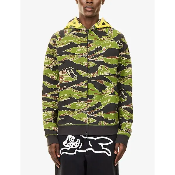 ICECREAM Camouflage Print Hooded Cotton Hoodie