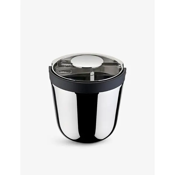ALESSI The Tending Stainless-steel And Resin Box Ice Bucket 16cm - Silver