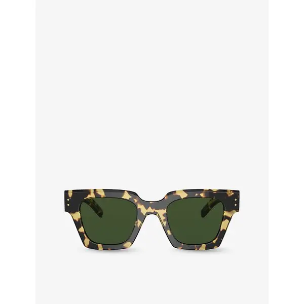 Dolce & Gabbana Square-frame Acetate Sunglasses - Yellow