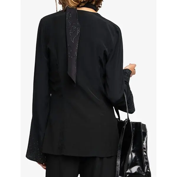 Zadig&Voltaire Turi V-neck Woven Blouse