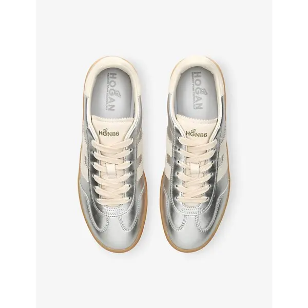 Hogan Metallic-leather Low-top Trainers