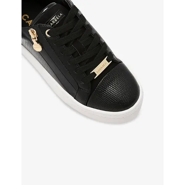 Carvela Faux-leather Low-top Trainers With Zip