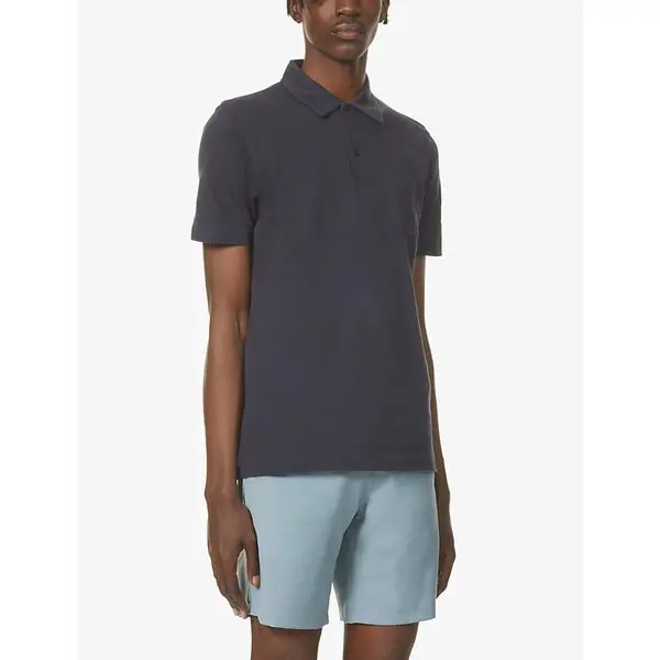 Sunspel Riviera Cotton-piqué Polo Shirt - Navy