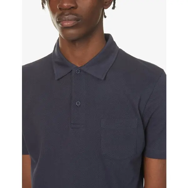Sunspel Riviera Cotton-piqué Polo Shirt - Navy