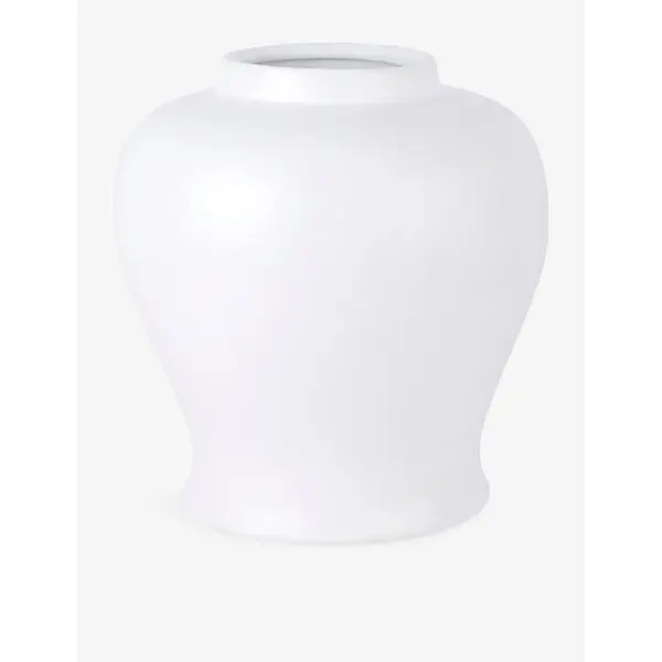 THE WHITE COMPANY Hanworth Curved Vase - White