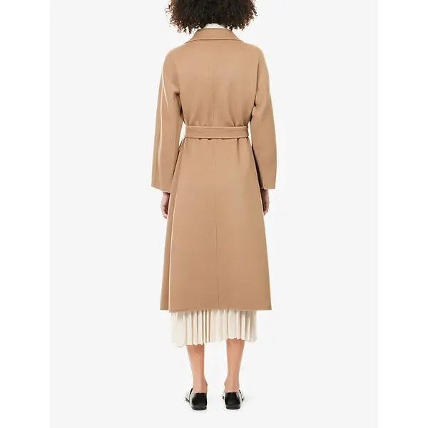 Max Mara Esturia Belted Wool Coat - Camel