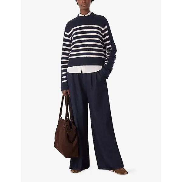 Whistles Striped Knitted Jumper