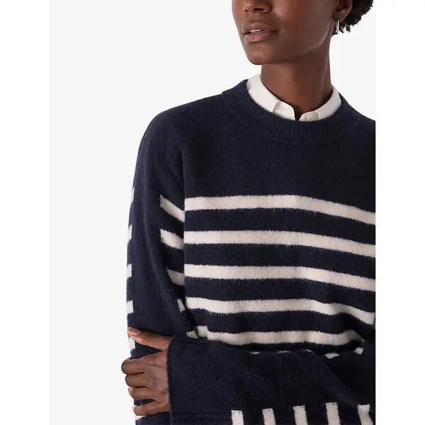 Whistles Striped Knitted Jumper