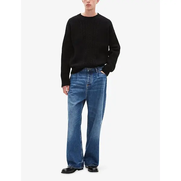The Kooples Textured Stretch-wool Jumper
