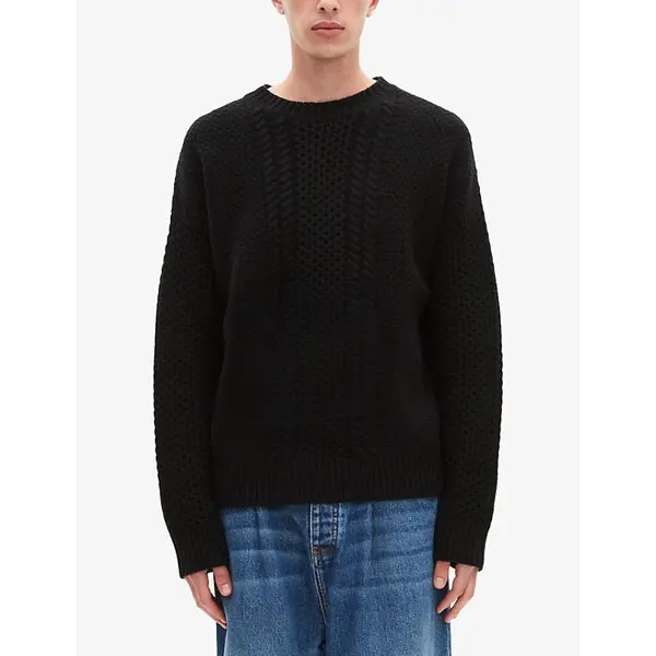 The Kooples Textured Stretch-wool Jumper