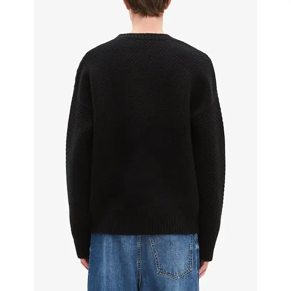 The Kooples Textured Stretch-wool Jumper
