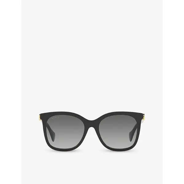 Gucci Gg1071s Square-frame Acetate Sunglasses - Black