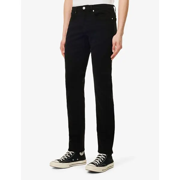 FRAME L'homme Slim Stretch-denim Jeans - Noir