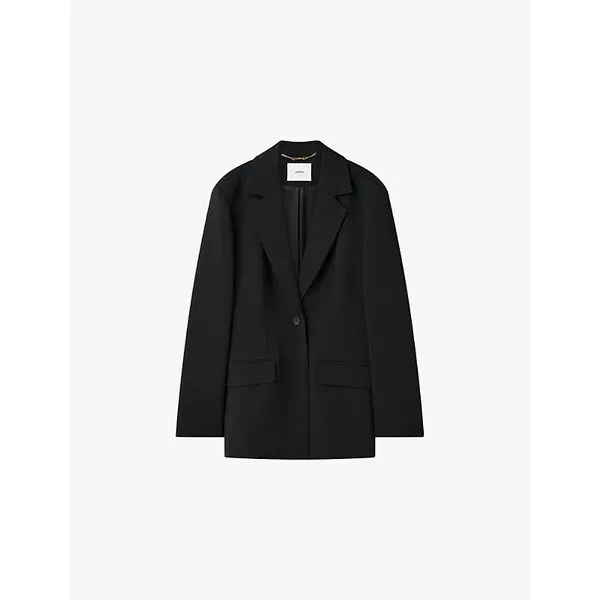 JOSEPH Comfort Cady Woven Jacket - Black