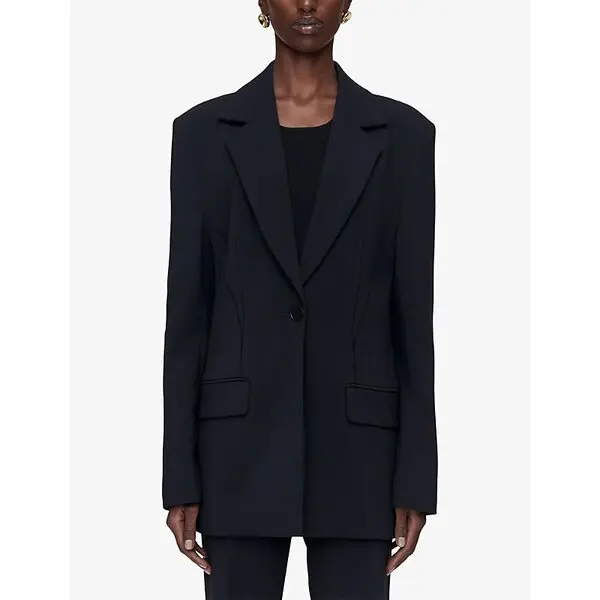 JOSEPH Comfort Cady Woven Jacket - Black