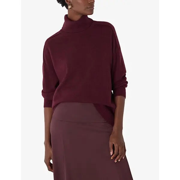 Whistles Turtleneck Cashmere Jumper