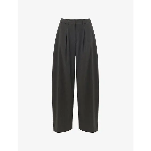 Whistles Barrel-leg Mid-rise Woven Trousers