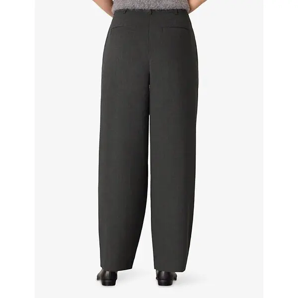 Whistles Barrel-leg Mid-rise Woven Trousers