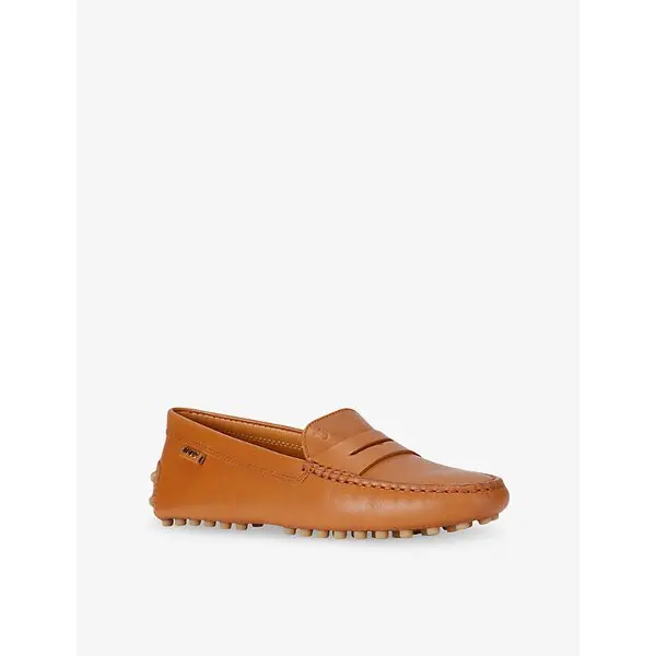 TOD'S Gommino Leather Driving Shoes - Tan