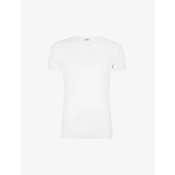 Zimmerli Crew-neck Cotton T-shirt - White