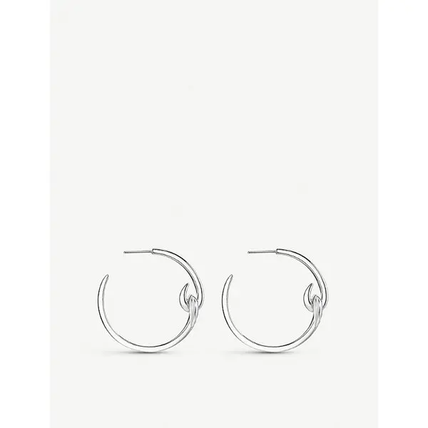 SHAUN LEANE Hook Hoop Earrings - Silver