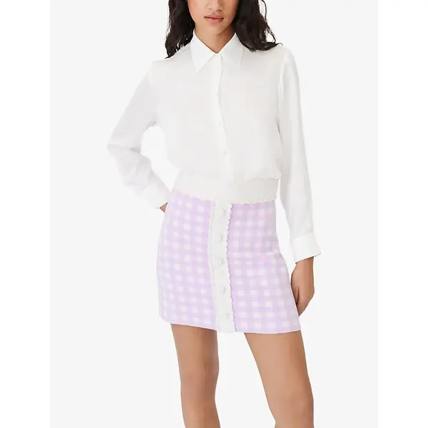 Maje Cecily Silk Shirt - White