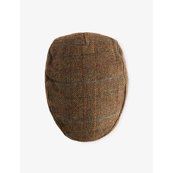 DENTS Fonthill Flat-crown Wool Cap - Chestnut